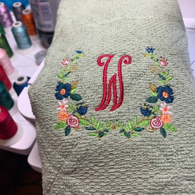 Monogram Frame Embroidery Designs Flower Embroidery Design Machine ...