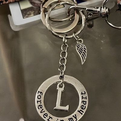 Moon and Stars Keyring Silver Keychain Stars and Moon Bag Charm Purse ...