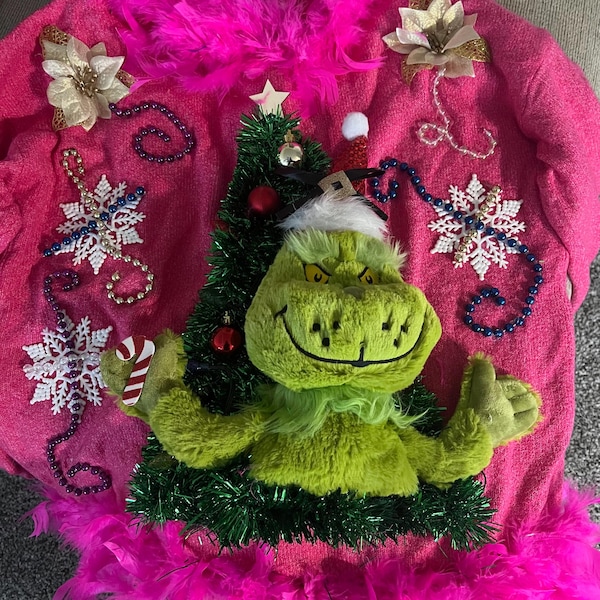 Light-up Santa Gnome Ugly Christmas Sweater: Tacky Holiday Party - Etsy