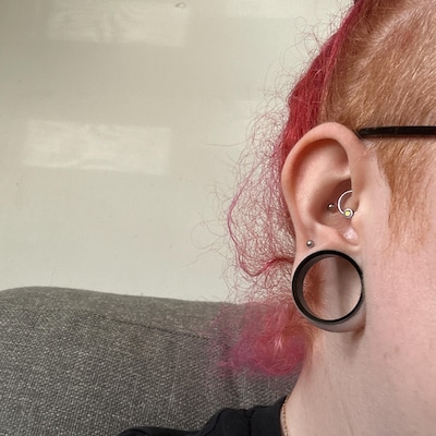 Septum Stretching Kit Black Acrylic Pincher Kit Septum & Ear Gauging ...