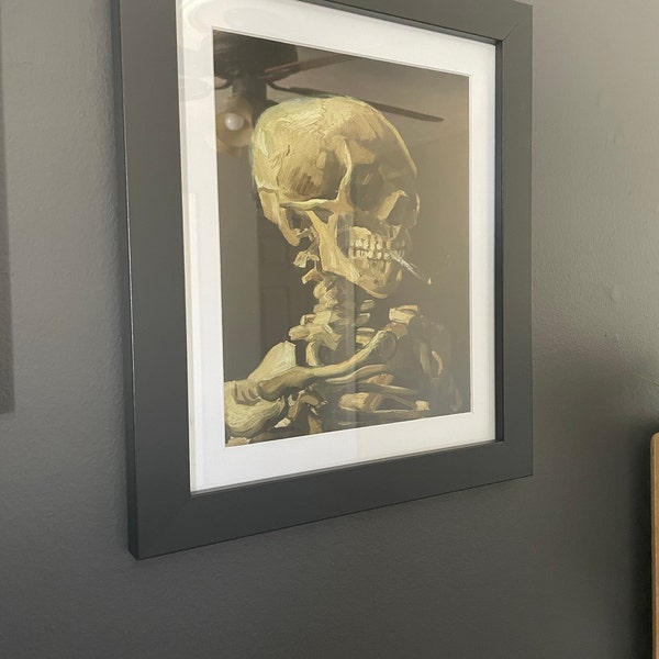 Vincent Van Gogh - Skull of a Skeleton With Burning Cigarette (1885 ...