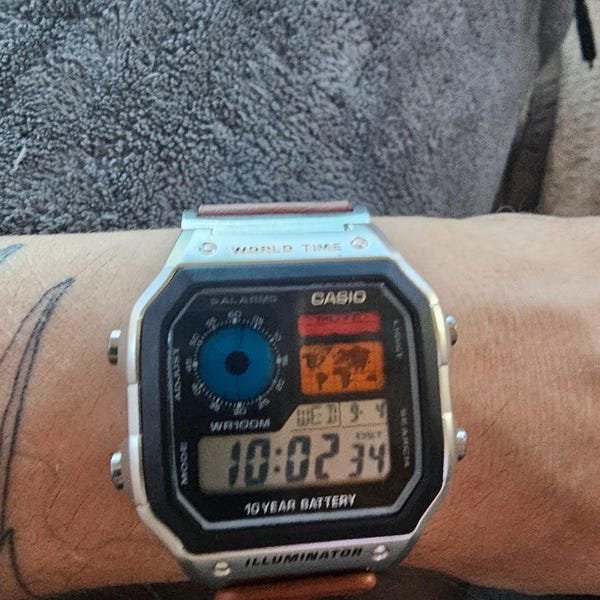 Modified Casio AE-1200, Colorful Polarised LCD, Hydromod Case and ...