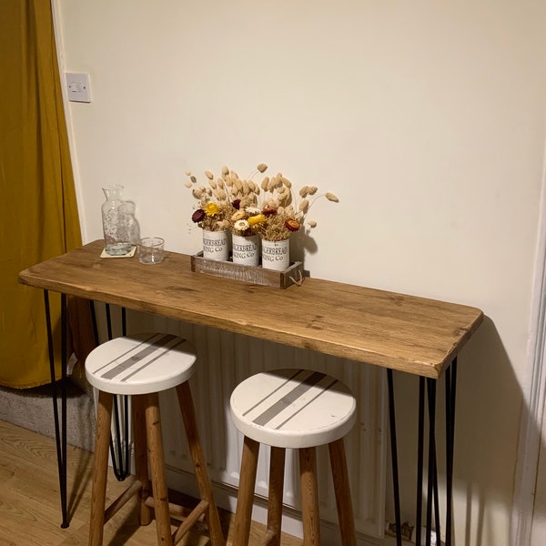 Scandinavian Breakfast Bar With Hairpin Legs, Hallway Radiator Cover ...