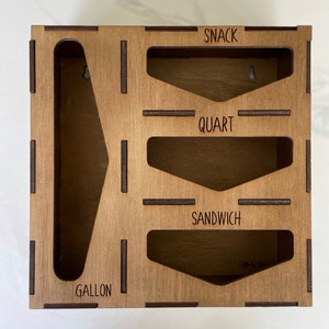 Bag Organizer Sandwich Bag Organizer Gallon Size Bag Quart - Etsy