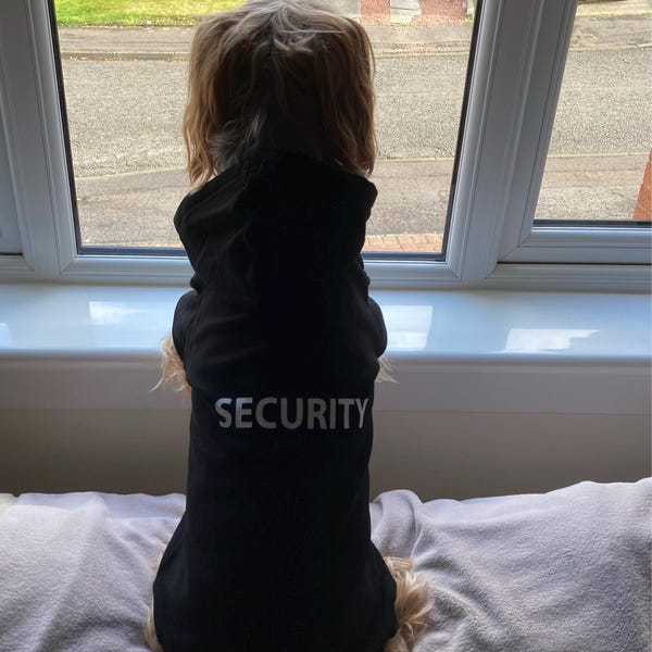 SECURITY Dog Sweatshirt Hoodie - Dog Sweater - Dog Jumper - Printed Dog ...