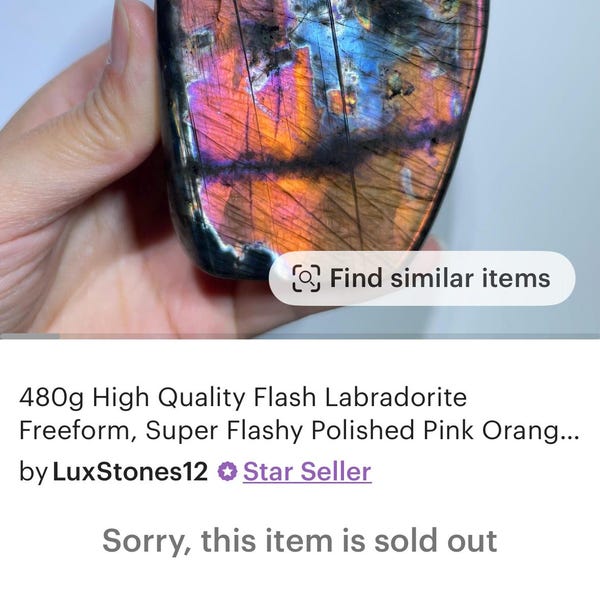 Labradorite Crystal, Blue, Purple, Orange, Rainbow Labradorite, Super ...