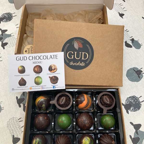 Dark Chocolate Box of Chocolate Dark Chocolate Gift for Friend Gift ...