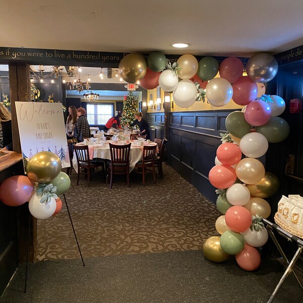 Dusty Rose Pink, Blush, Sage Green & Gold Balloon Garland Arch Kit W/hooks. Rustic Boho Bridal ...