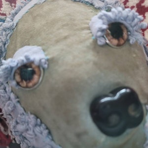 10mm 30mm Brown Teddy Bear Animal Button Eyes Sew on Shank With Loop ...