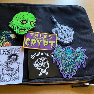 PATCH Cthulhu HORROR / Monster, Woven Patch H.P. Lovecraft, Iron-on ...