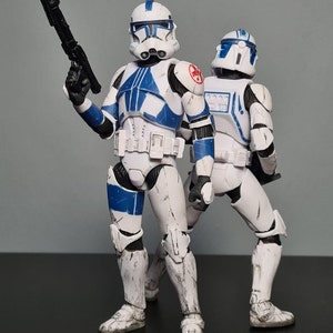 1/12 501st 'kix' Clone Trooper Waterslide Decal Sheet Star Wars Black ...