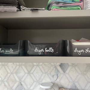 Big Storage Bin Decal Large Custom Vinyl Labels up to 11 Playroom ...