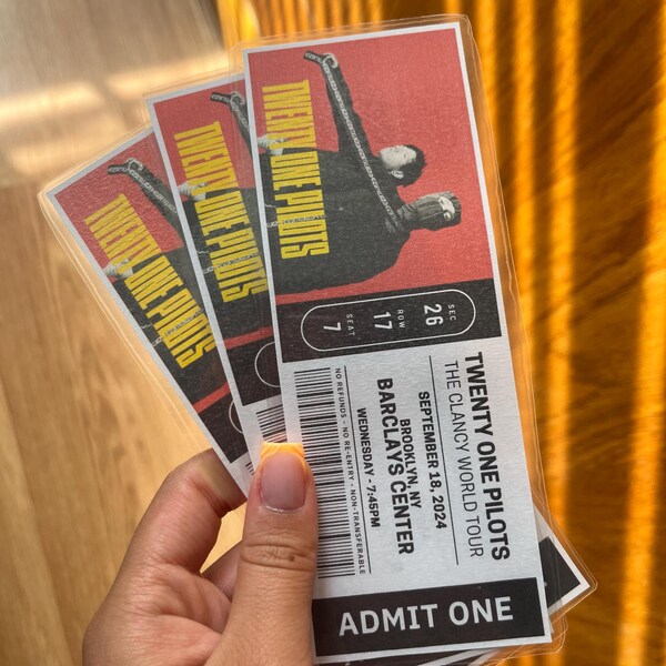 Editable Concert Ticket Template, DIY Event Tickets, Surprise Gift ...