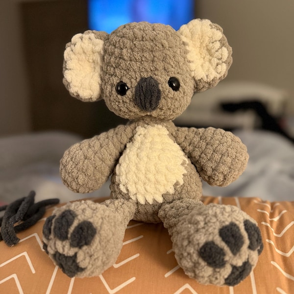 Kip Koala - PDF Crochet Pattern - LOW SEW Koala Bear Plushie / Stuffie ...