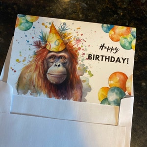 Koi Fish Birthday Card, Happy Birthday Party Hat and Balloons, Koi Fish ...