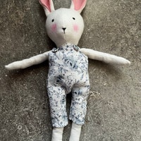 2 in 1 Stuffed Bunny With Clothes Pdf Pattern and Tutorial, Rabbit ...
