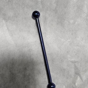 Half DARK PURPLE / SILVER 4G, 5G, 6G, 7G, 8G, 10G, or 12G Anodized Astm ...