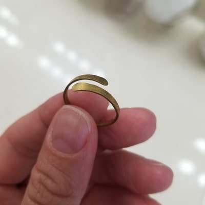 Silver Two Bars Ring Double Bar Ring Open Bar Ring - Etsy