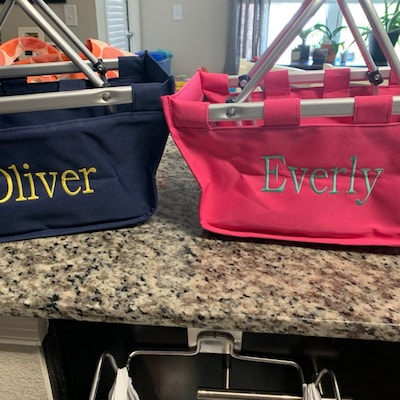 Monogram Market Basket, Monogram Large Basket, Personalized Basket ...