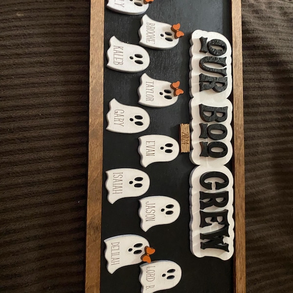 Personalized Ghost Family Sign, Halloween Decor - Etsy