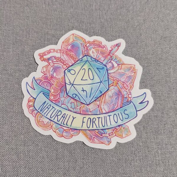 D&D Pastel Watercolour Nat 20 D20 Stickers, Dnd Dungeons and Dragons 5e ...