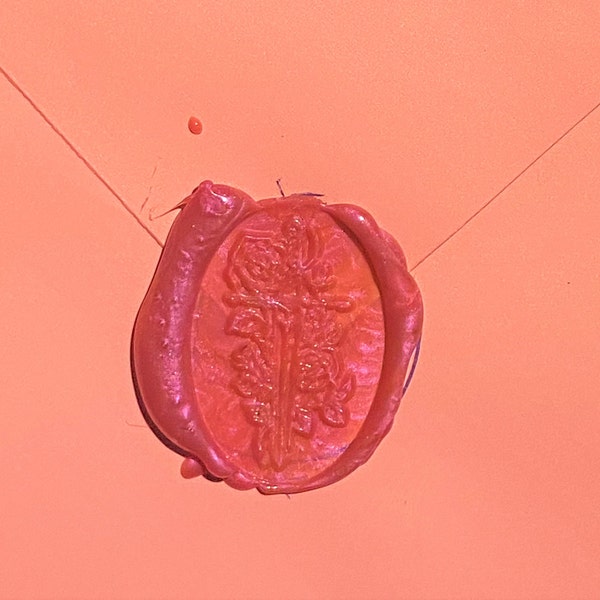 Floral Sword Wax Seal Stamp /oval Shape Wax Seal Stamp Kit /custom ...