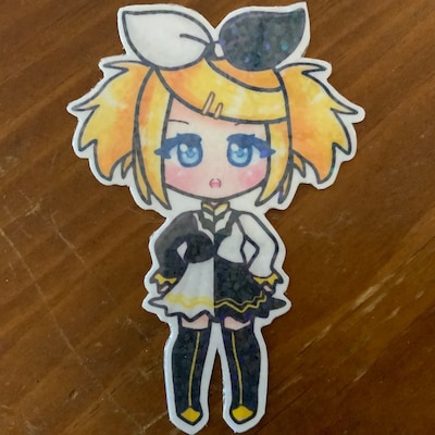 Vocaloid Rin and Len Holographic and Vinyl Stickers weatherproof Die ...