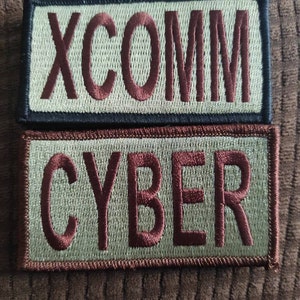 XCOMM Duty Identifier Tab / Patch (black Border) - Etsy