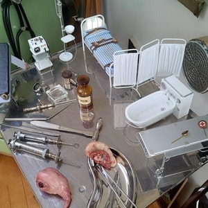 Dollhouse Miniature Handcrafted Medical Mortician Morgue Table - Etsy