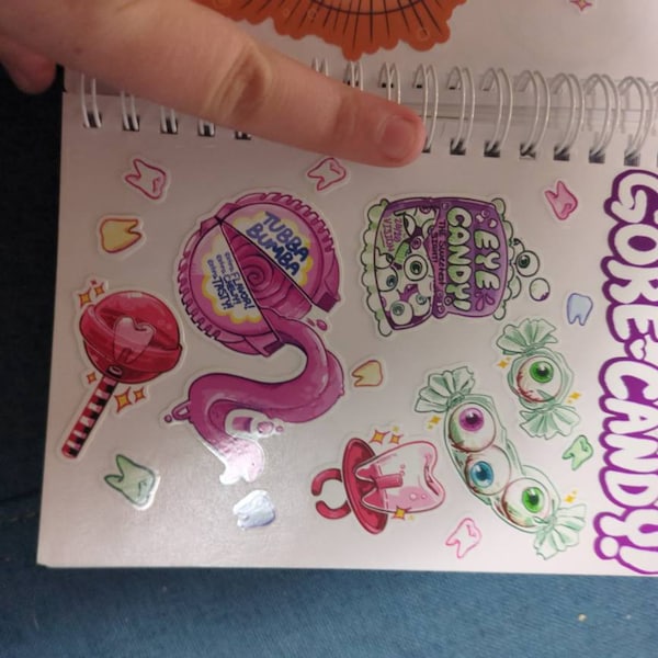 Gore Candy Waterproof Sticker Sheet! - Etsy