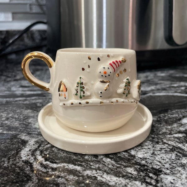 Handmade Ceramic Women Mug - 7 Oz Coffee Mug - Women Can - Women Do Mug ...