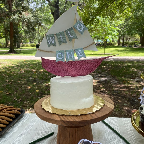 Where the Wild Things Are Printable Cake Topper, Boat Cake Topper, Wild ...