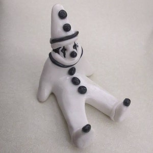 Mini Primary Colors Clown Figurine - Etsy