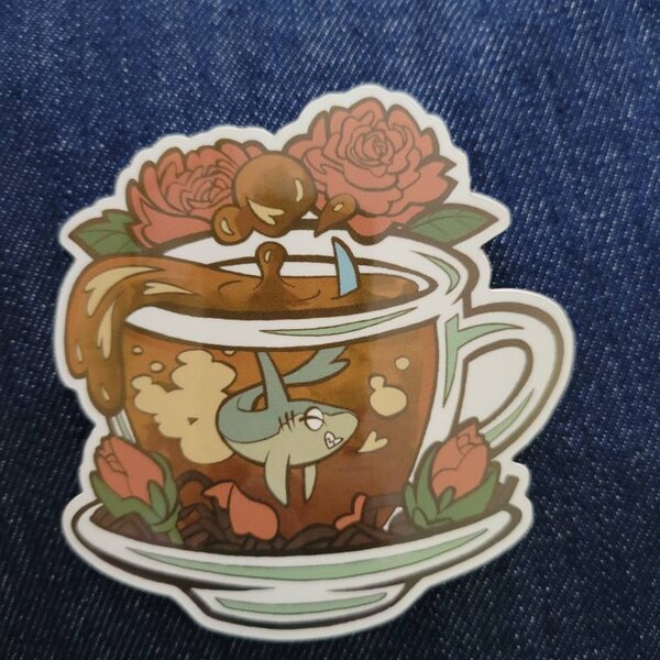 Tea Sharks Sticker Set - Etsy