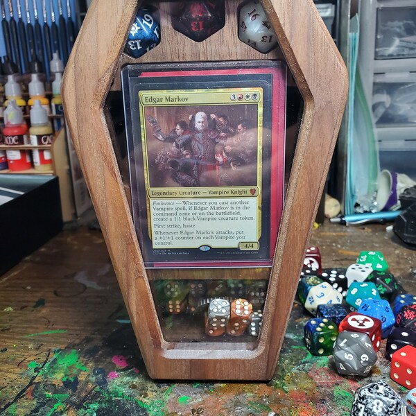 Glass Casket Deck Box: , Commander Deck Box, Coffin Deck Box, MTG ...