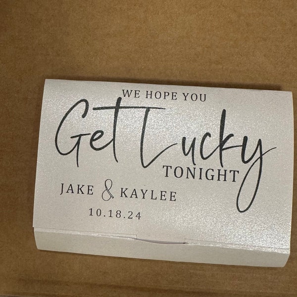 Personalized Lottery Ticket Wedding Favor: Get Lucky Scratch Card ...
