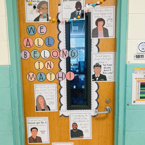 Diverse and Famous Mathematicians Bulletin Board Posters | Classroom ...