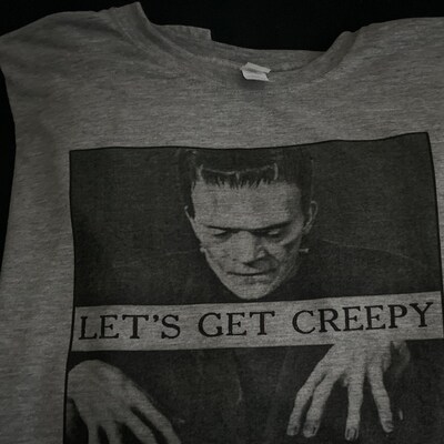 Frankenstein Tee Halloween Shirt, Funny Creep Tee Shirt, Halloween ...