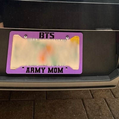 BTS Army Mom License Plate Frame/custom License Plate Frame/ License ...