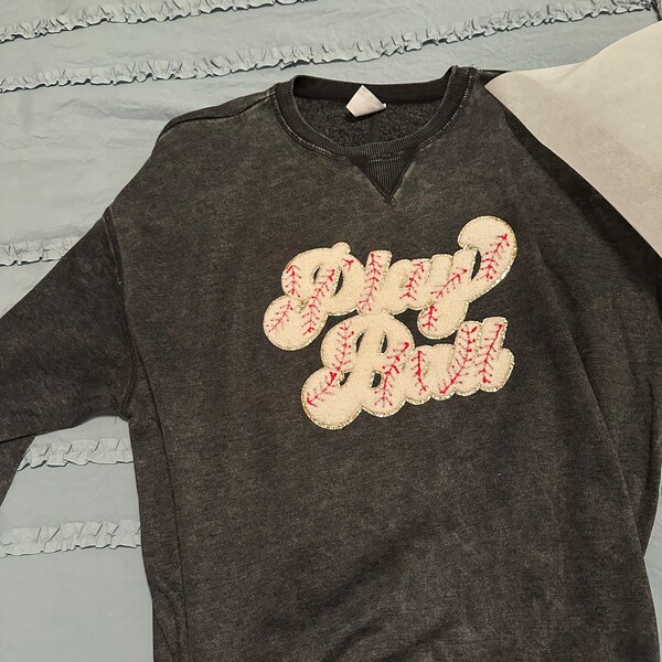 Play Ball Baseball Patch | Play Ball Chenille Patch | Baseball Patch ...