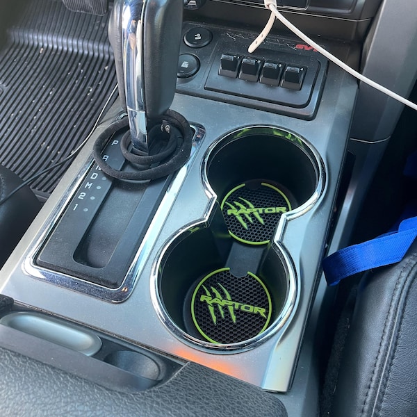 Ford Raptor Coasters: Custom Fit Cup Holder Inserts, Glow or Non-glow ...