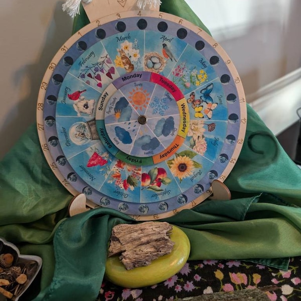 Wooden Jewish Calendar, Hebrew Calendar, Jewish Holidays Calendar ...