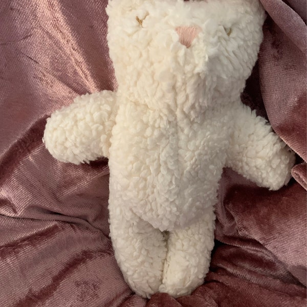 Handmade Organic Cotton Fleece Bunny Rabbit - Baby Gift for a Boy or ...