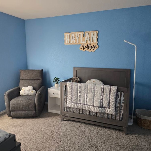 Stacked Names for Nursery, Wooden Letters, Name Sign, Nursery Letters ...