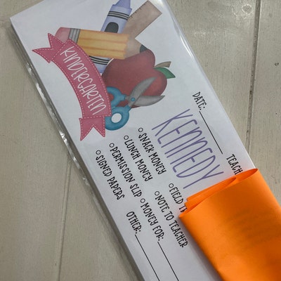 Back to School Envelopes School Stationary Personalized Envelopes for ...