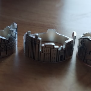 Custom City Ring Cityscape Ring Travel Ring Skyline Ring | Etsy