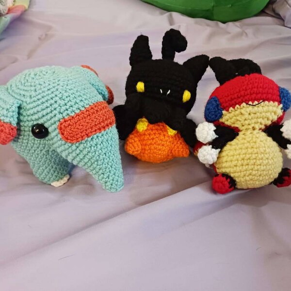 Crochet Goodra Inspired Chibi Pokemon Regular or Shiny - Etsy