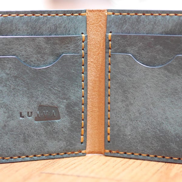 Ranch Wallet | Handmade Leather Wallet Card Holder Made With Vegetable ...