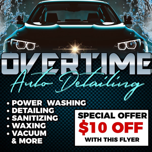 Car Wash Flyer | Edit Online | 5X7 Digital & Printable | Do It Yourself ...