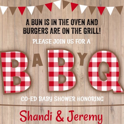 BABY-Q Baby Shower Invitation, Baby Shower Invitation, 5x7, EDIT NOW ...